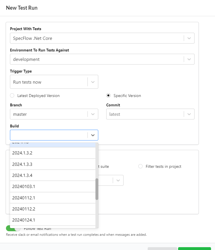 Uploading your tests to Testery